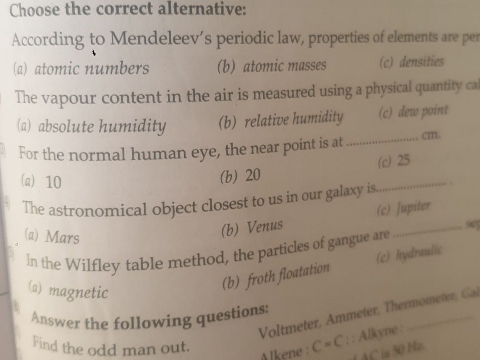 Choose the correct alternative: According | StudyX