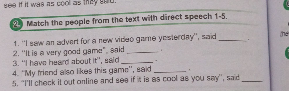 2. Match the people from the text with | StudyX