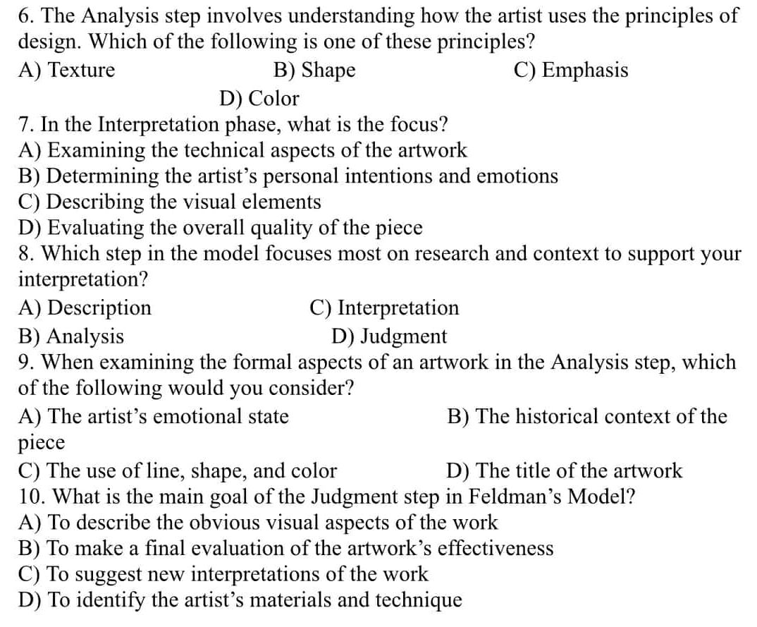 6. The Analysis step involves understanding | StudyX