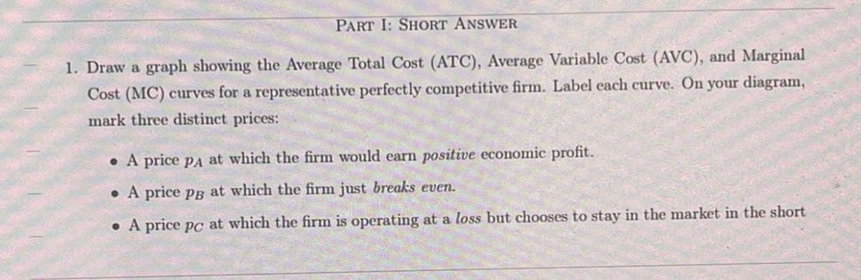 1. Draw a graph showing the Average Total | StudyX