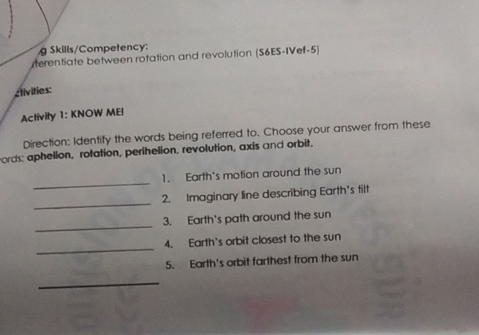 Direction: Identify the words being referred | StudyX