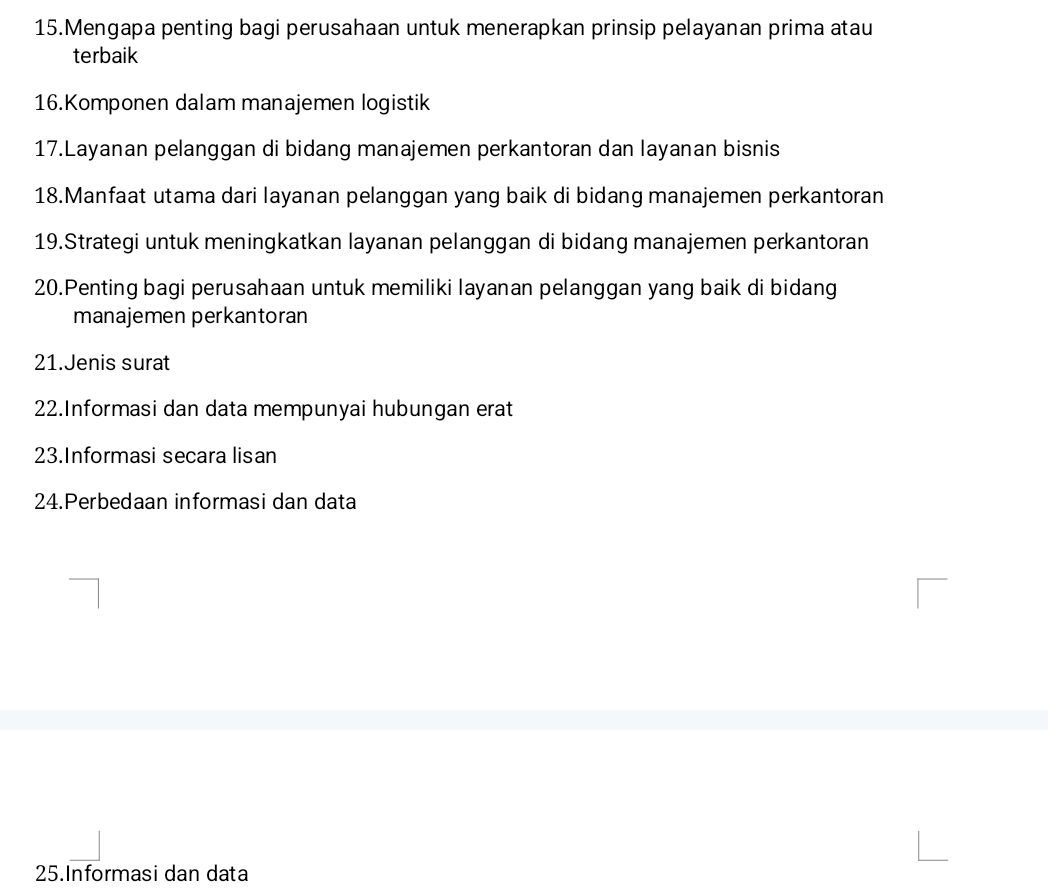 15. Mengapa penting bagi perusahaan untuk | StudyX