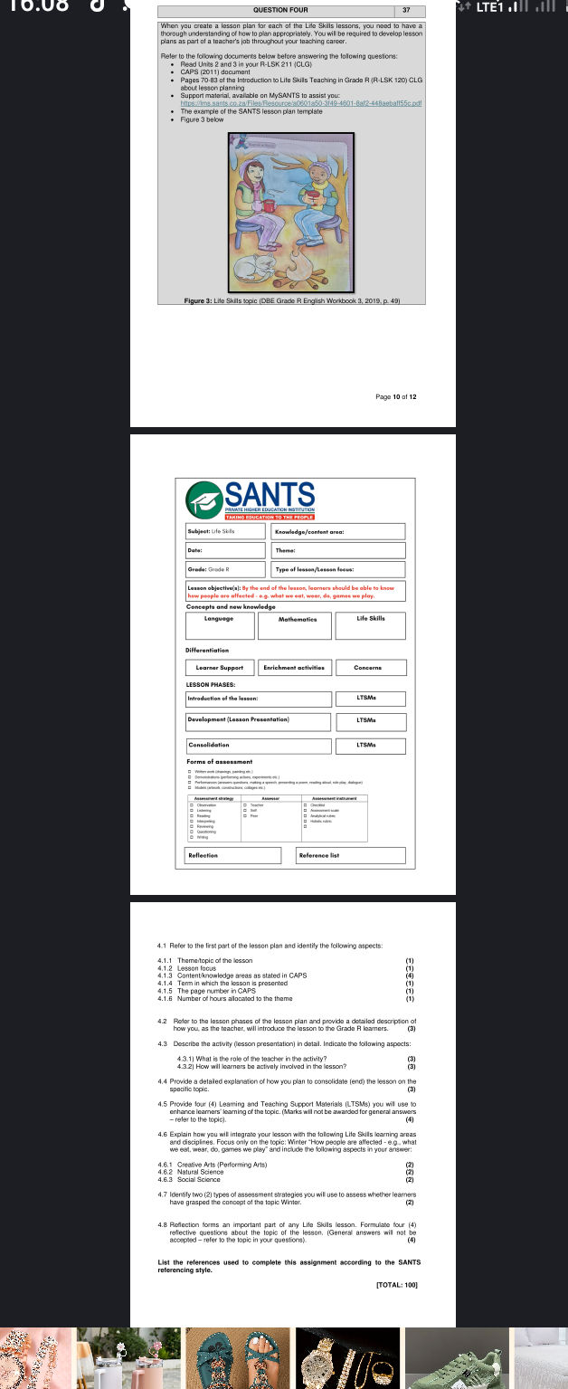 QUESTION FOUR When you create a lesson plan | StudyX