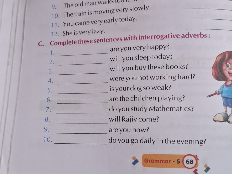 C. Complete these sentences with | StudyX