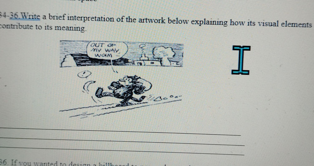 34-36. Write a brief interpretation of the | StudyX