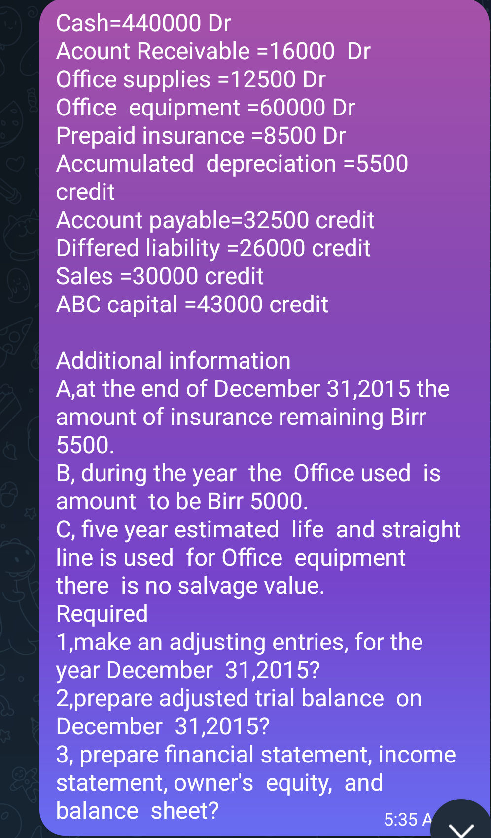 Cash=440000 Dr Account Receivable = 16000 Dr | StudyX