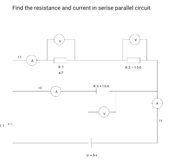 Find the resistance and current in serise | StudyX
