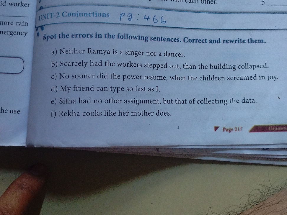 Spot the errors in the following sentences. | StudyX