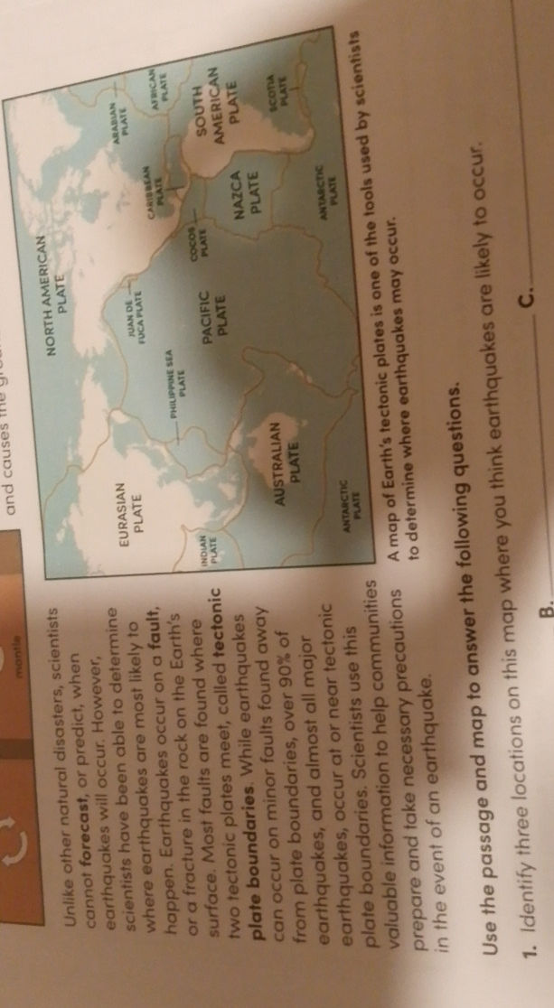 Use the passage and map to answer the | StudyX