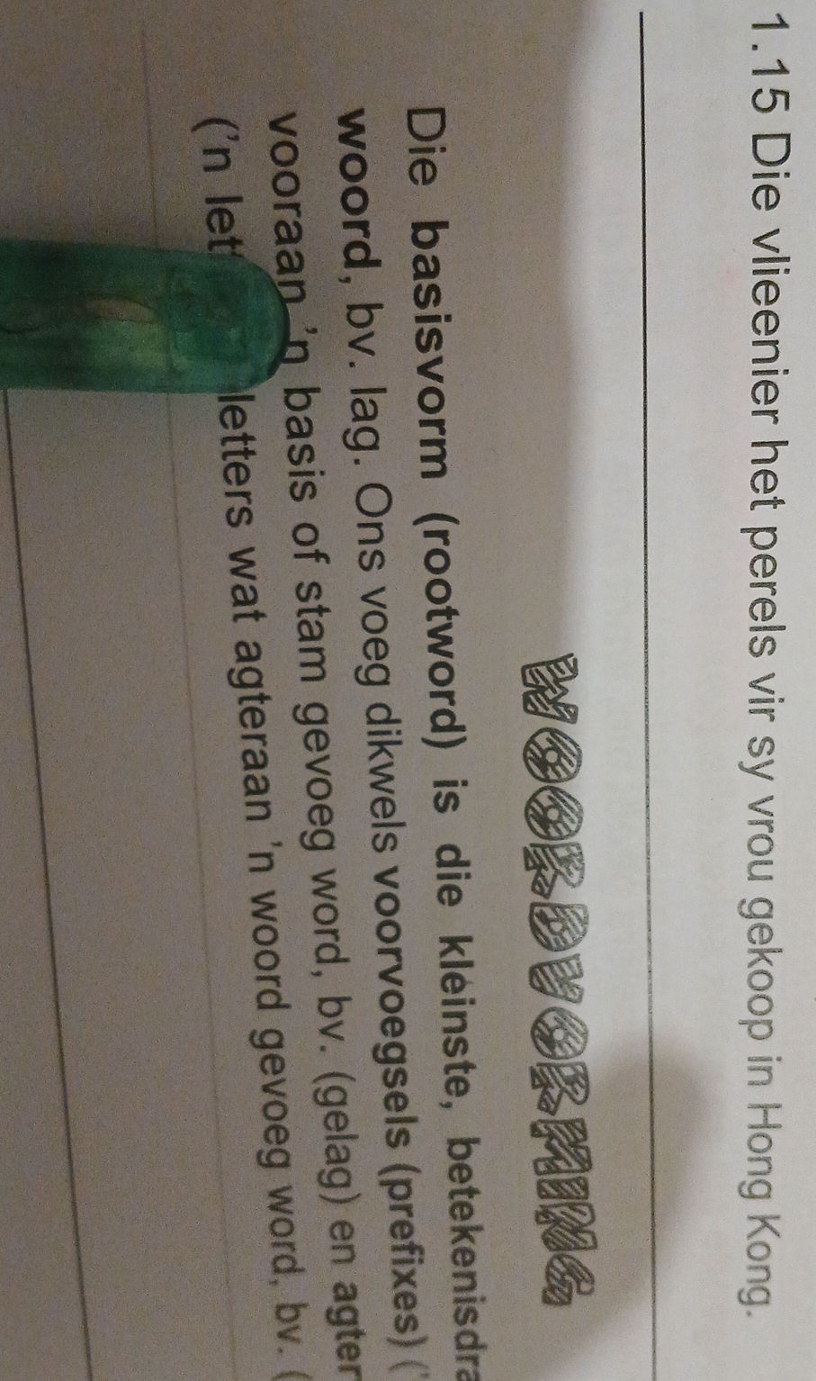 1.15 Die vlieenier het perels vir sy vrou | StudyX