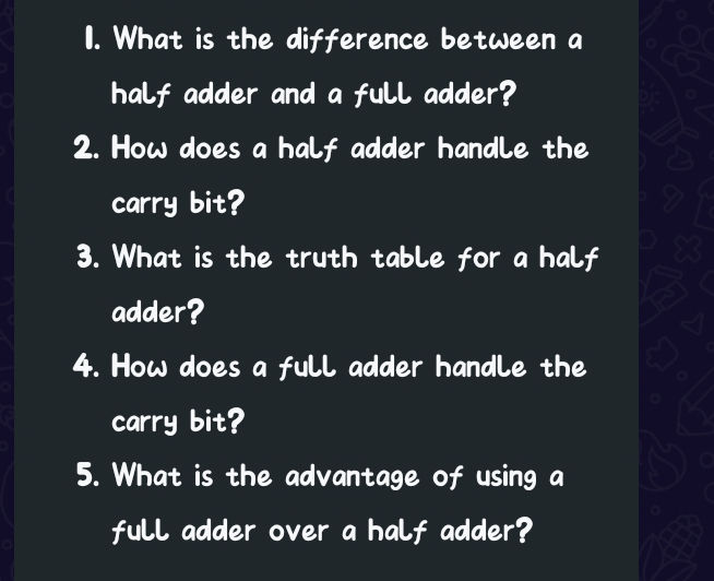 1. What is the difference between a half | StudyX