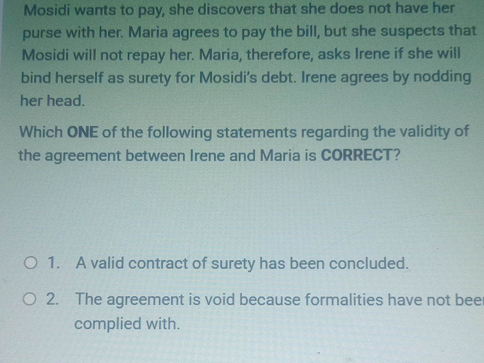 Mosidi wants to pay, she discovers that she