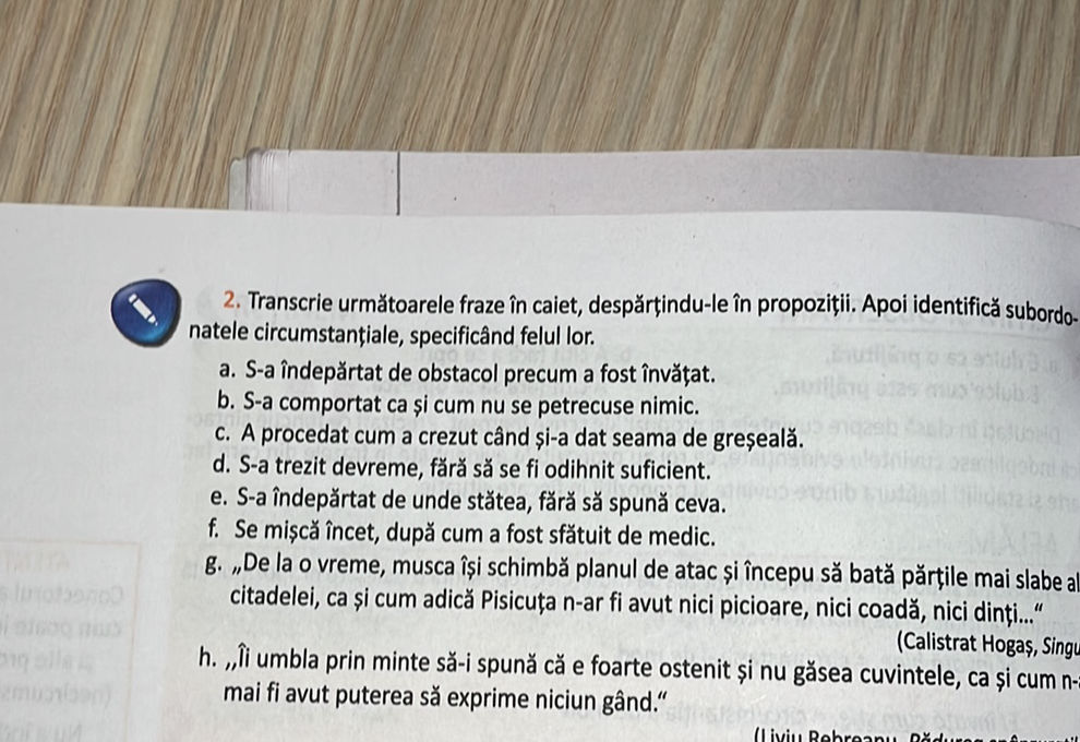 2. Transcrie următoarele fraze în caiet, | StudyX