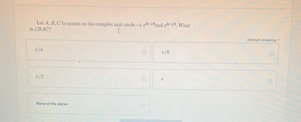 Let A, B, C be points on the complex unit | StudyX