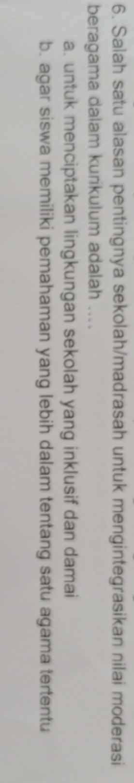 6. Salah satu alasan pentingnya | StudyX