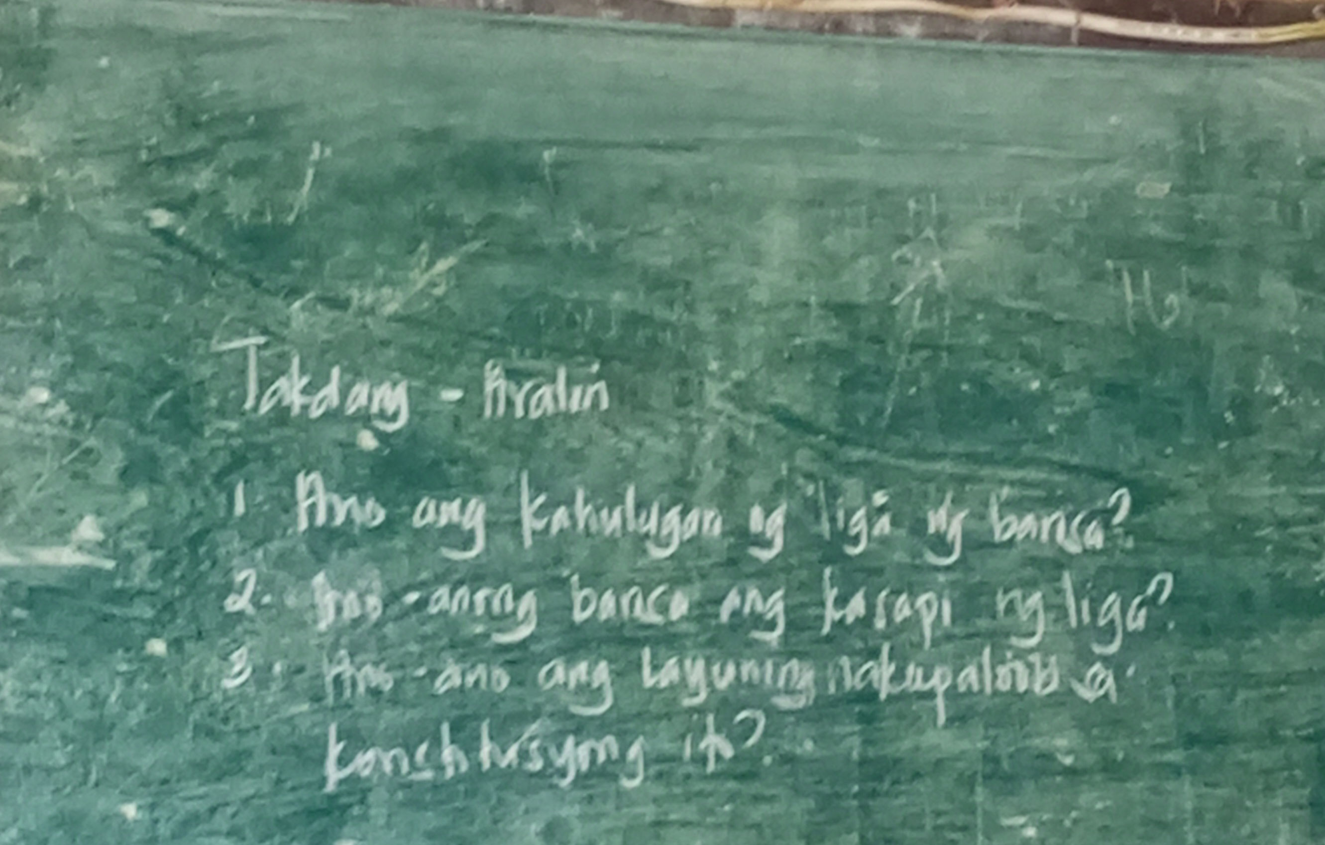 Takdang-Aralin 1. Ano ang kahulugan ng | StudyX