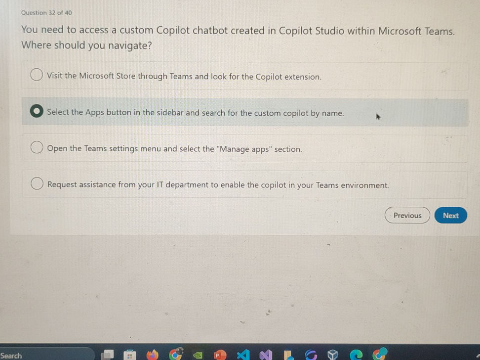 Question 32 of 40 You need to access a | StudyX