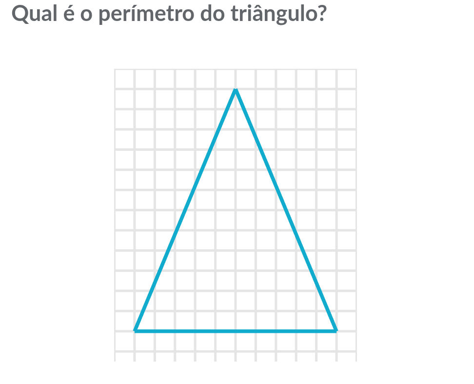 Qual é o perímetro do triângulo? The image | StudyX