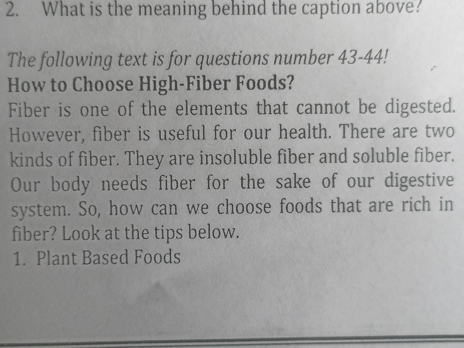 2. What is the meaning behind the caption | StudyX