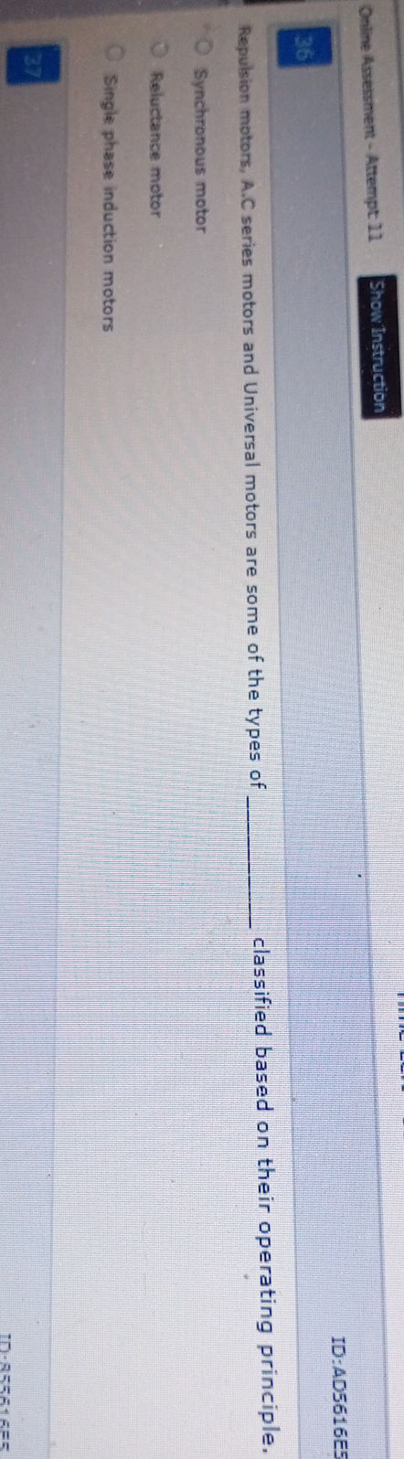 Repulsion motors, A.C series motors and | StudyX