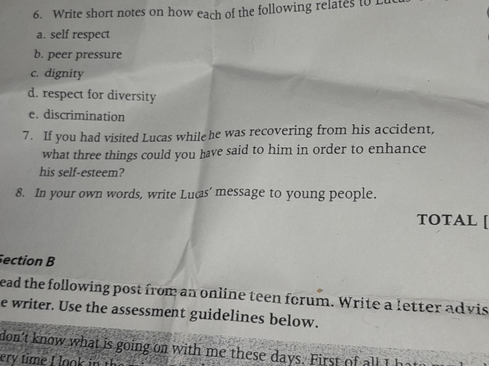 6. Write short notes on how each of the | StudyX