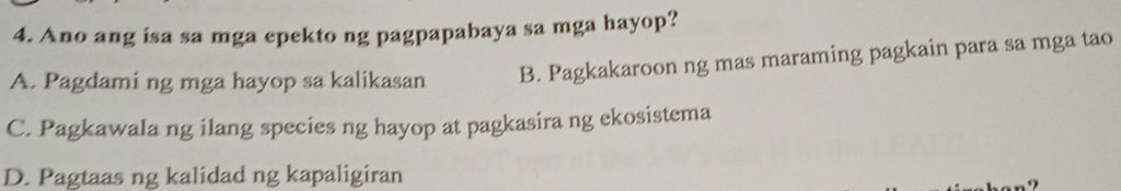 Ano ang isa sa mga epekto ng pagpapabaya sa