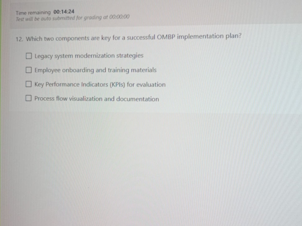 12. Which two components are key for a | StudyX