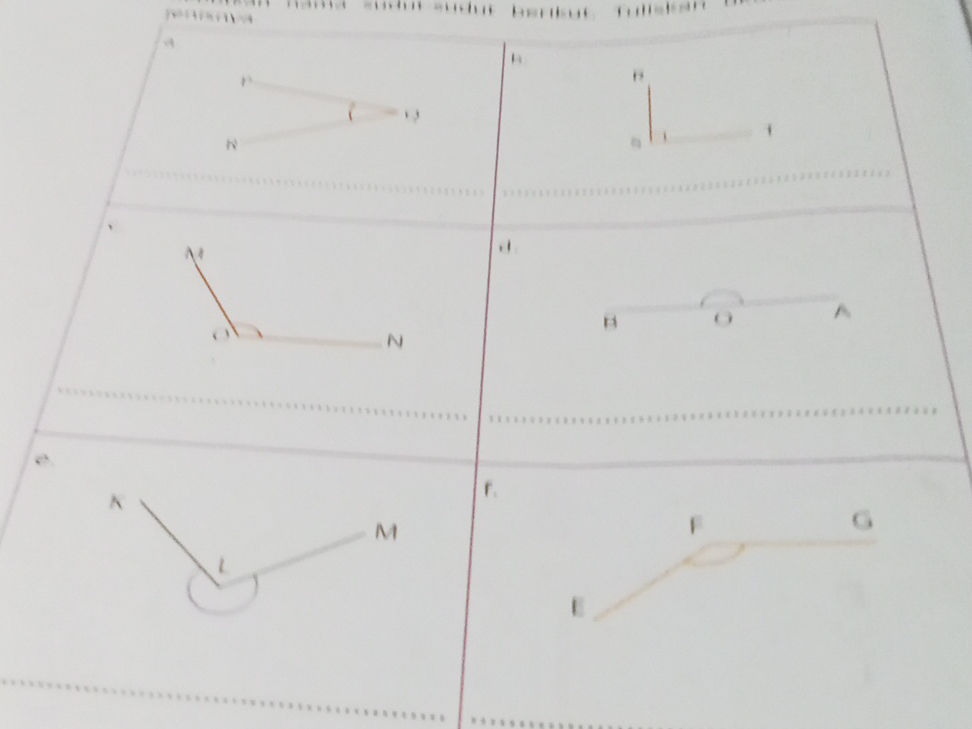 Identify the following angles. a. Angle | StudyX