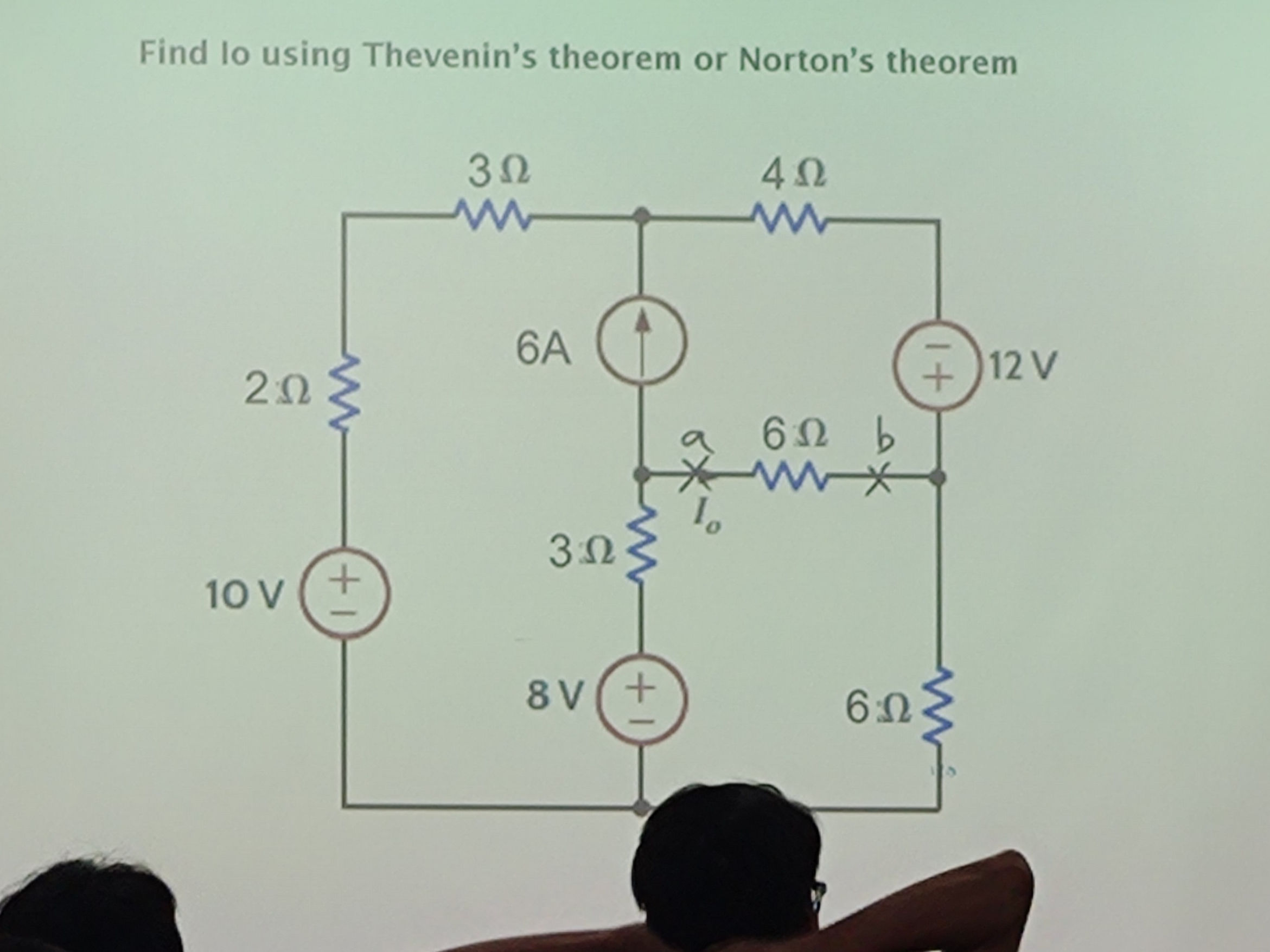 Find $I_o$ using Thevenin's theorem or | StudyX