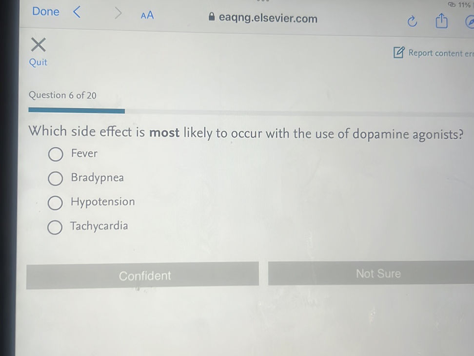 Which side effect is most likely to occur | StudyX