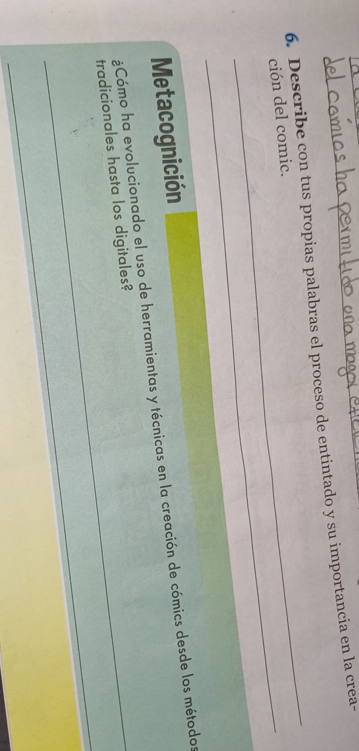 6. Describe con tus propias palabras el | StudyX