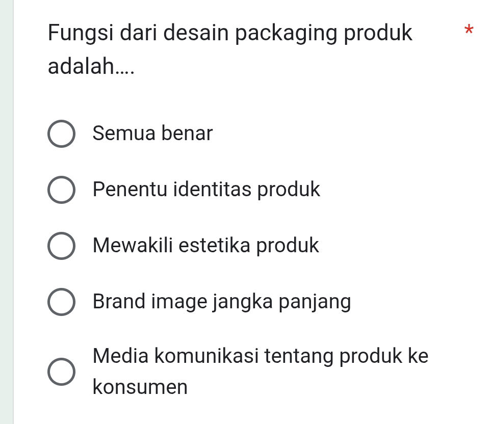 Fungsi dari desain packaging produk | StudyX