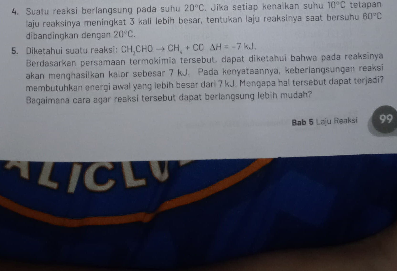 4. Suatu reaksi berlangsung pada suhu 20°C. | StudyX