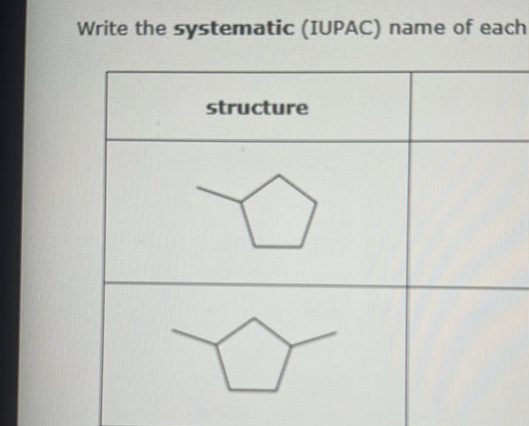 Write the systematic (IUPAC) name of each | StudyX