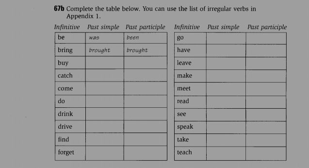 67b Complete the table below. You can use | StudyX
