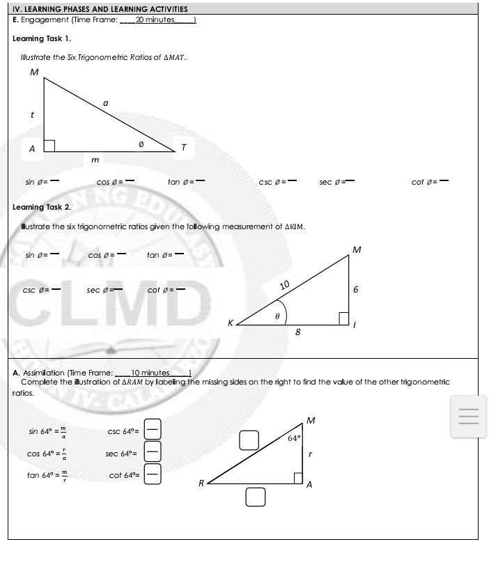 Learning Task 1. Illustrate the Six | StudyX