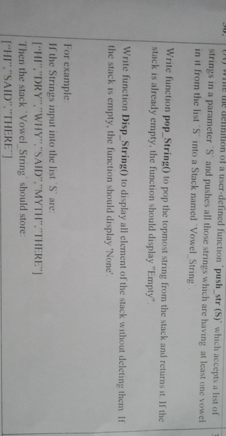 Write the definition of a user-defined | StudyX