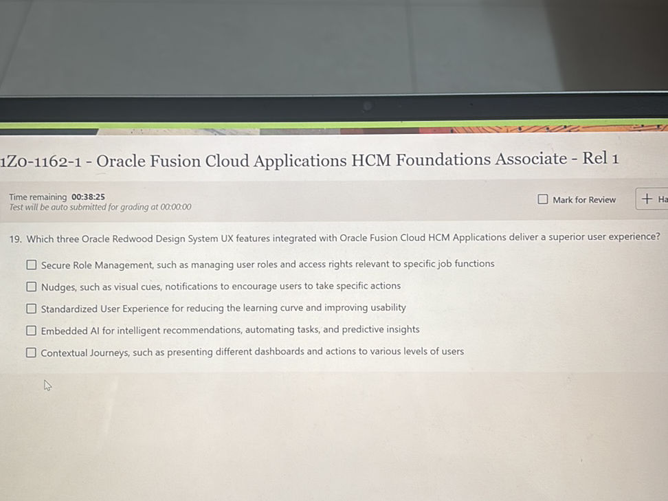 19. Which three Oracle Redwood Design System | StudyX