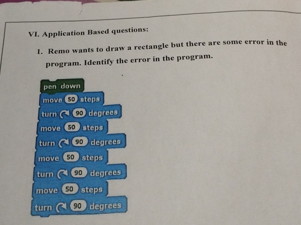 VI. Application Based questions: 1. Remo | StudyX