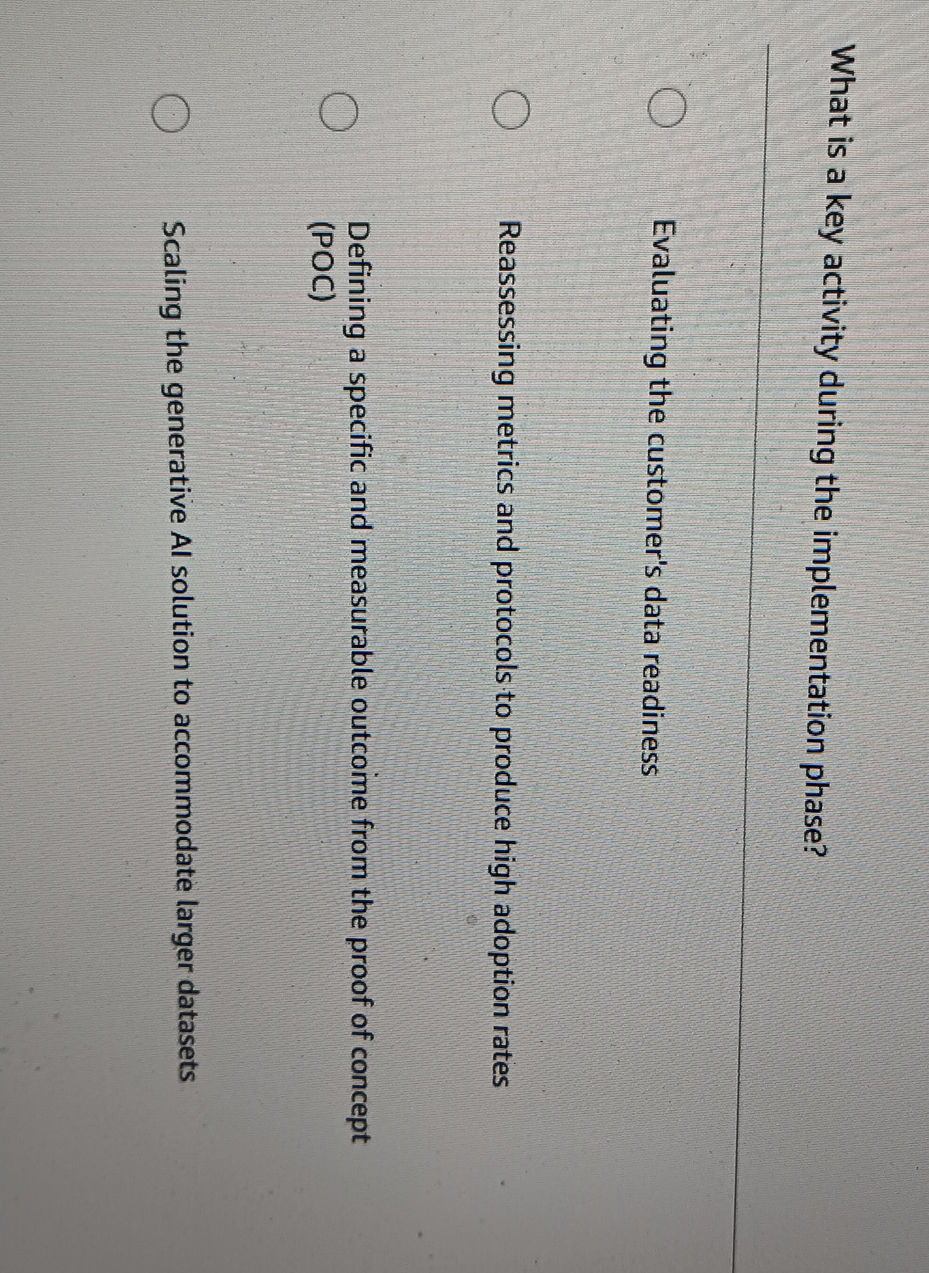 What is a key activity during the | StudyX