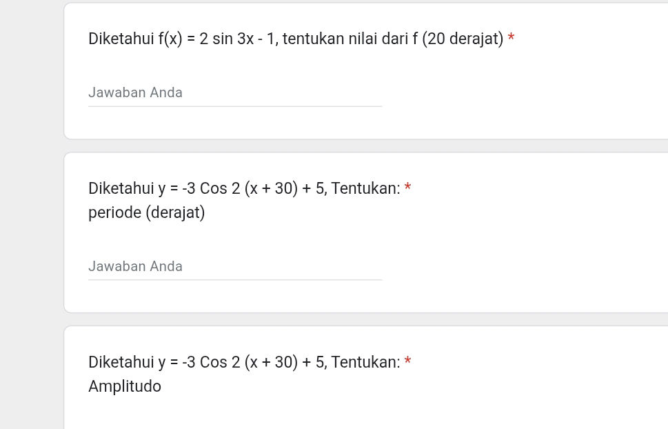 Diketahui $f(x) = 2 3x - 1$, tentukan | StudyX