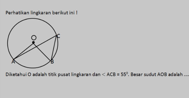 Perhatikan lingkaran berikut ini ! | StudyX