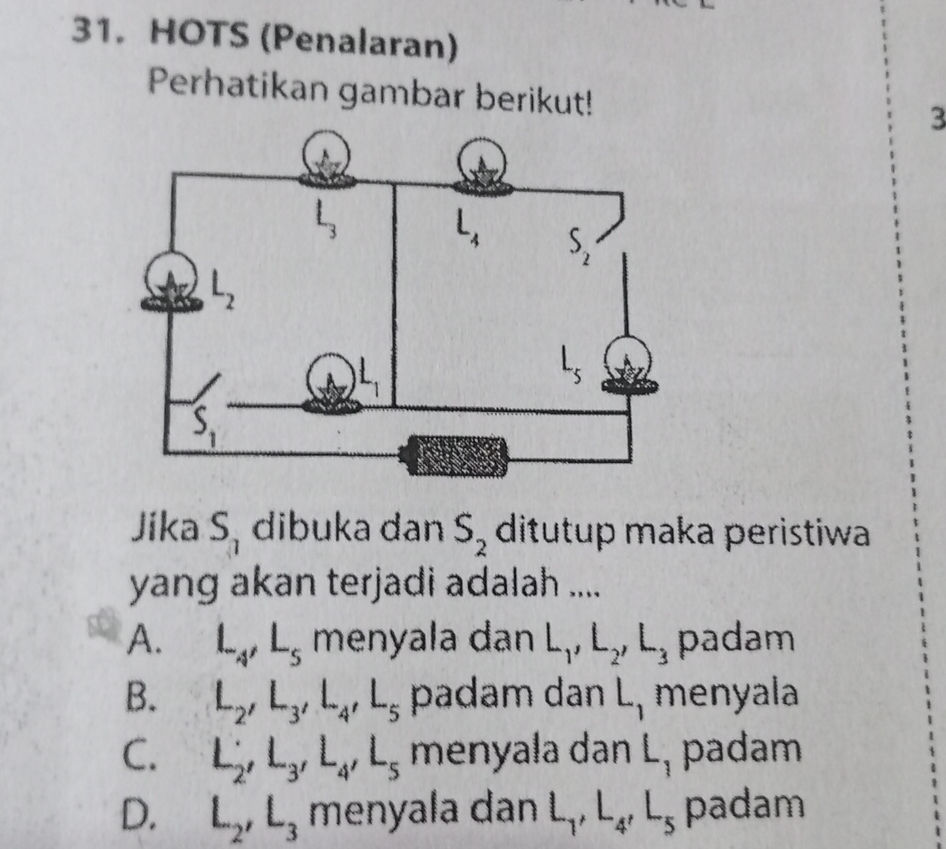 31. HOTS (Penalaran) Perhatikan gambar | StudyX