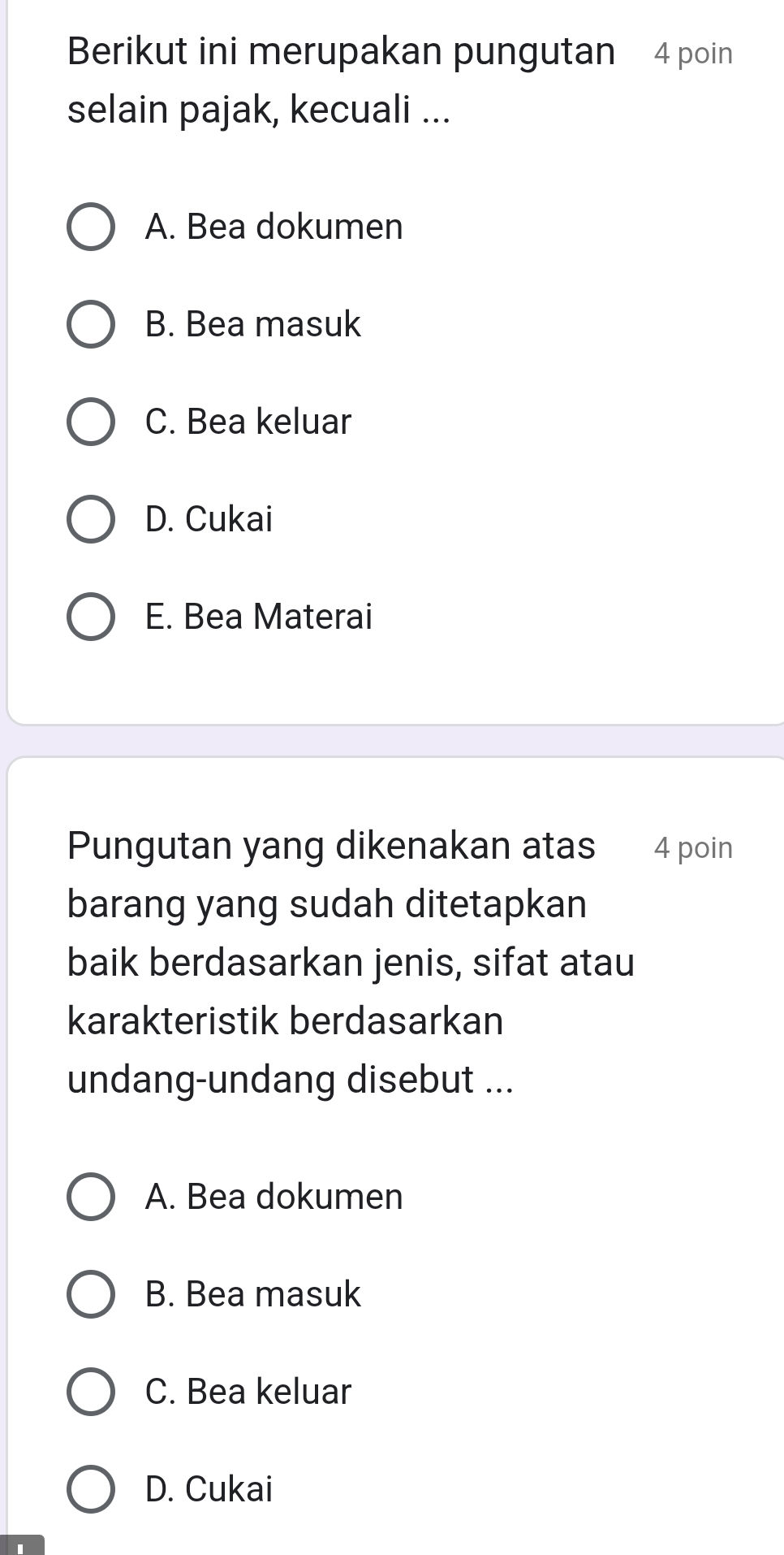 Berikut ini merupakan pungutan selain pajak, | StudyX
