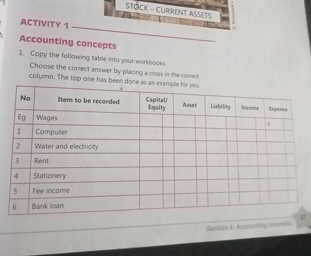 Copy the following table into your | StudyX