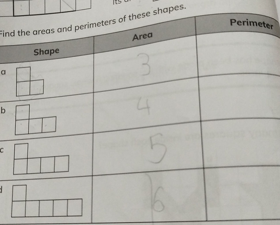 Find the areas and perimeters of these | StudyX