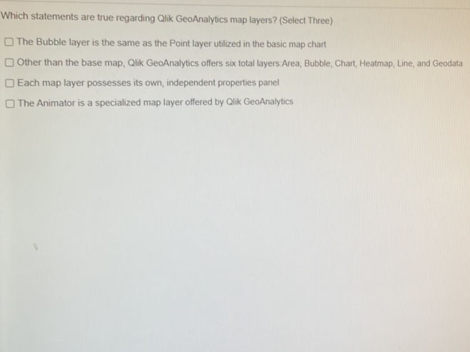 Which statements are true regarding Qlik | StudyX