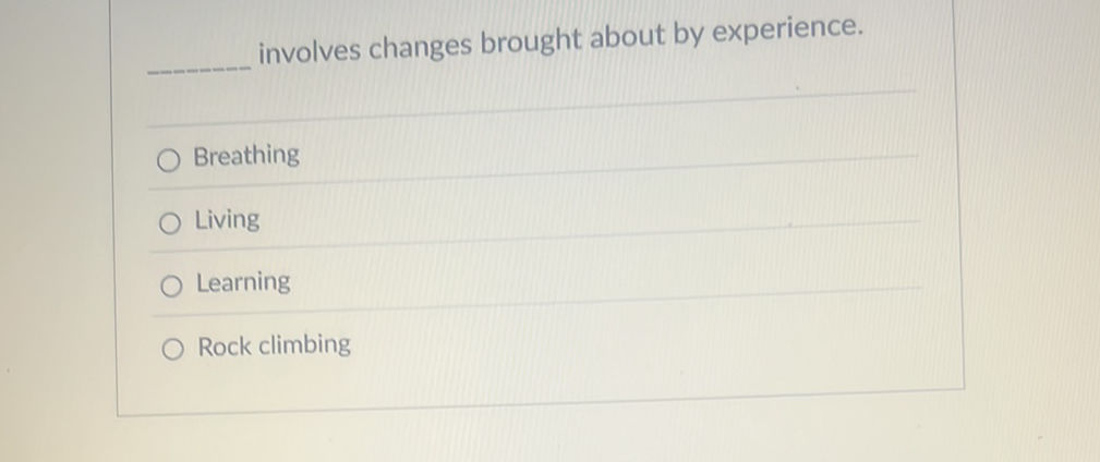 involves changes brought about by | StudyX