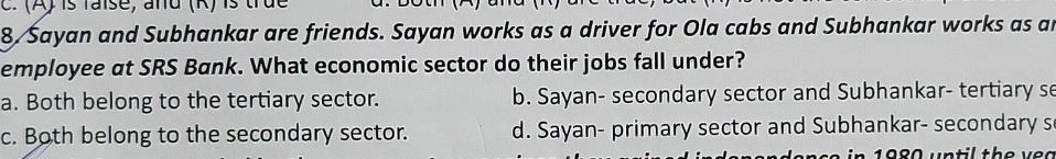 8. Sayan and Subhankar are friends. Sayan | StudyX