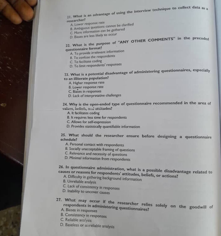 21. What is an advantage of using the | StudyX